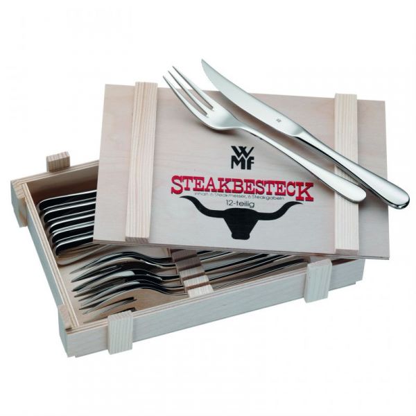Lækkert WMF grillbestik til din steak - 12 dele til 6 personer ...